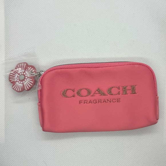 Coach | Bags | New Coach Peach Pink Coral Coin Purse Wallet Pouch With ...